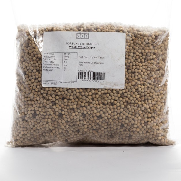 Fortune 888 Whole White Pepper(白胡椒粒) 1kg – Asian Food Online