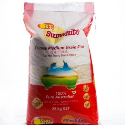 Sunwhite Calrose Medium Grain Rice (中稻米)25kg – Asian Food Online